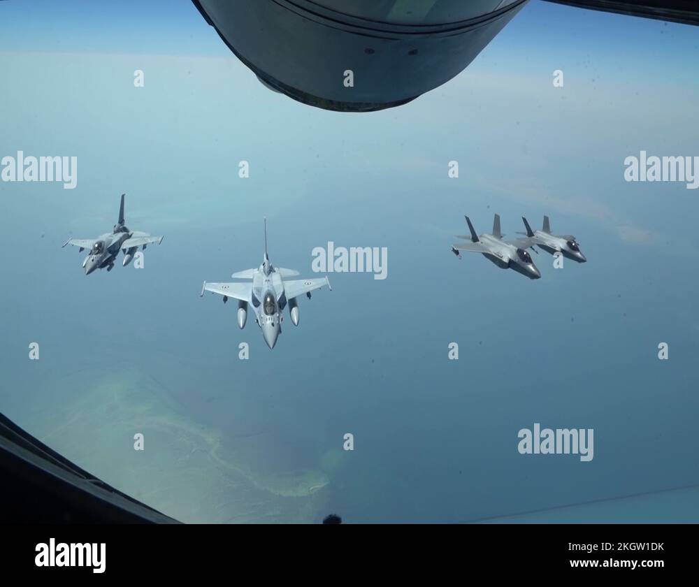 United Arab F-16 and Dassault Mirage 2000 fly with U.S. F-35A Lightning ...