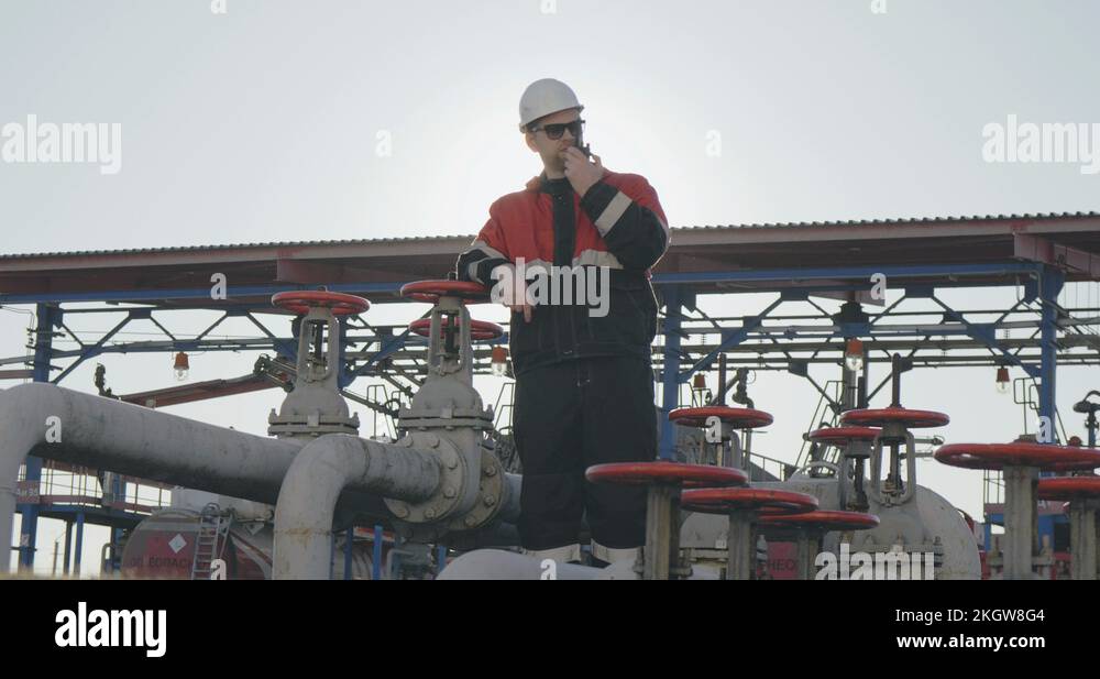 Production operator communicate between central control room by using ...