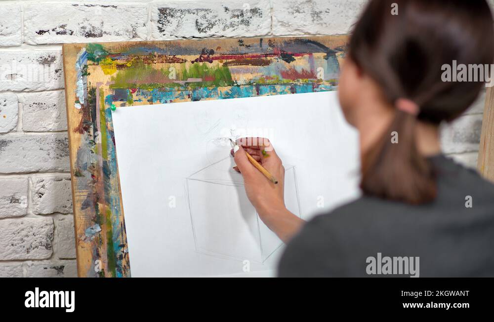 Woman painter back Stock Videos & Footage - HD and 4K Video Clips - Alamy