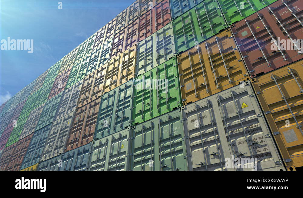 Wall of shipping containers Stock Videos & Footage - HD and 4K Video ...