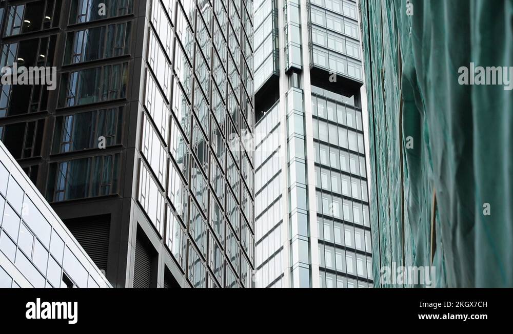 Skyscraper Facades at Lower Levels Stock Video Footage - Alamy