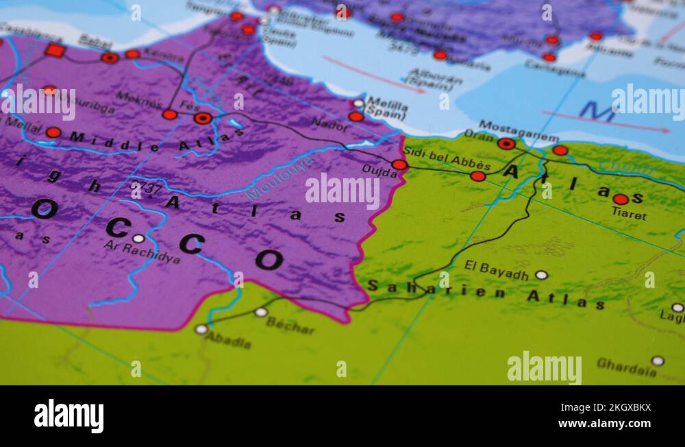 morocco on the european map