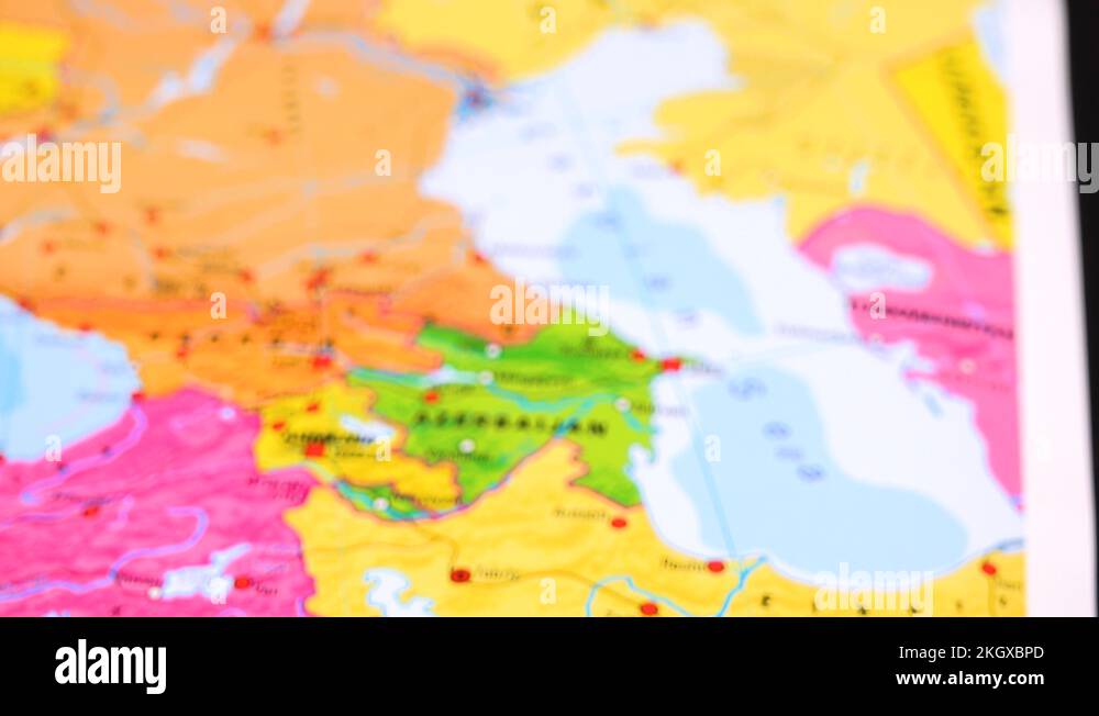 iran on a map in europe