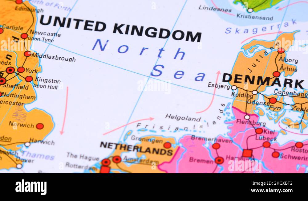 geographic map of england
