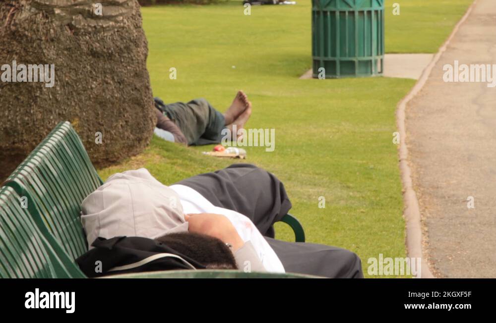 Homeless people sleeping in Stock Videos & Footage - HD and 4K Video ...