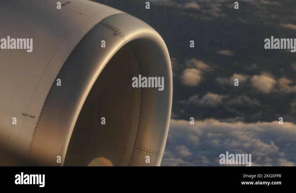 Zoom out of side of plane in air with lens flare 4K Stock Video Footage ...