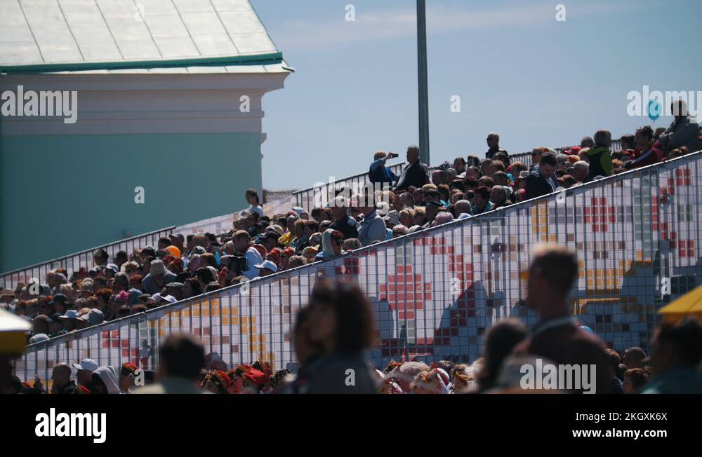 Crowd sitting in the stadium Stock Videos & Footage - HD and 4K Video ...