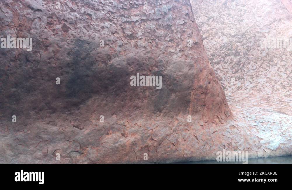 Water hole in Uluru Ayers Rock in Uluru-Kata Tjuta National Park ...