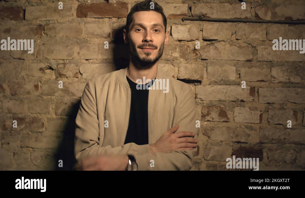 Man portrait brick wall Stock Videos & Footage - HD and 4K Video Clips ...