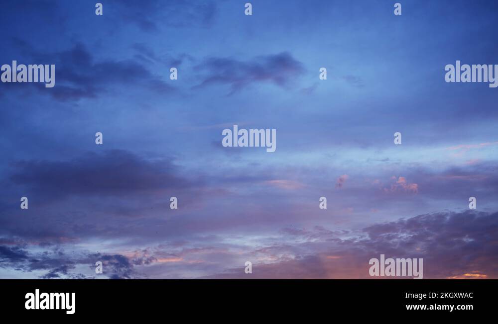 Blue sky with clouds start of sunset Stock Videos & Footage - HD and 4K ...