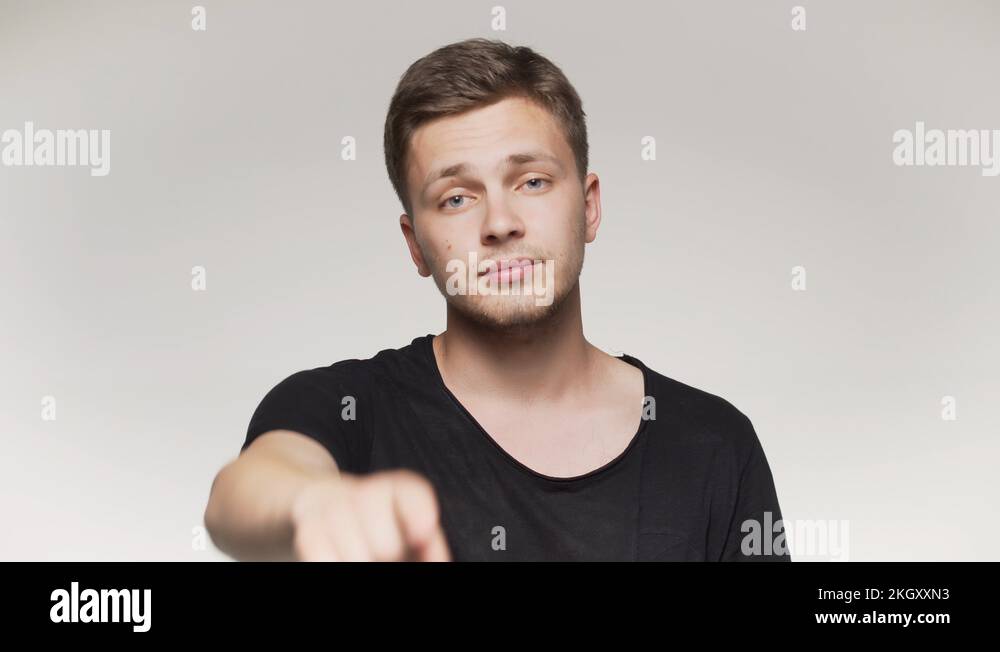 Man pointing isolated young Stock Videos & Footage - HD and 4K Video ...