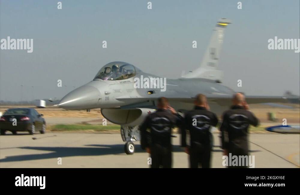F-16 Fighting Falcon Viper West Ground Ceremony Stock Video Footage - Alamy