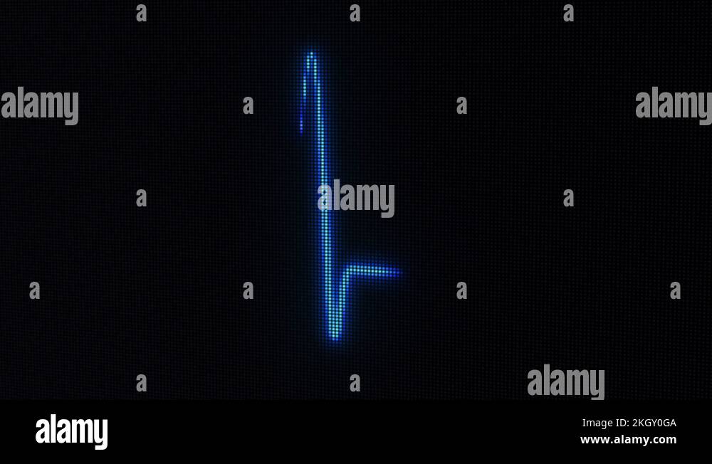 Cardiogram EKG ECG signal. Heart beat wave, pulse rhythm Stock Video ...