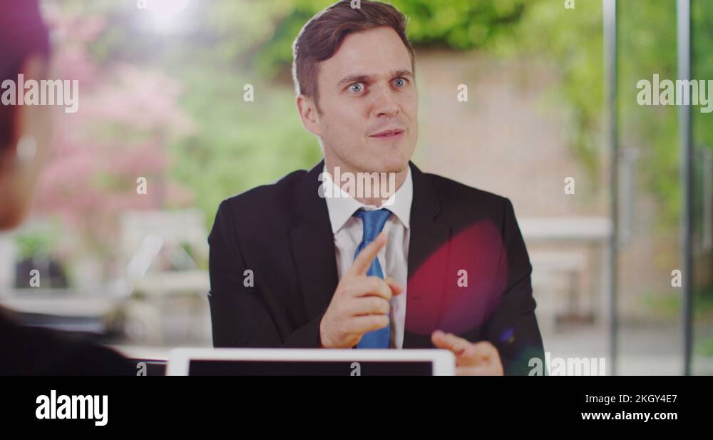 4K Nervous candidate talking too much at job interview, funny ...