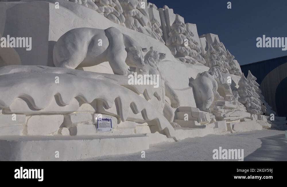 Harbin ice festival sculpture Stock Videos & Footage - HD and 4K Video ...