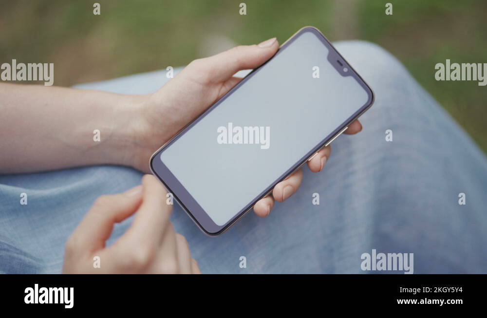 woman use hands typing mobile phones and touch screen working with app ...