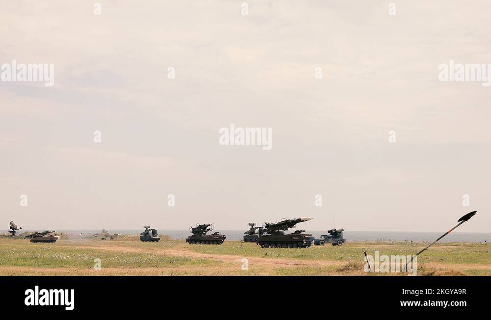 U.S. Army multiple rocket launchers parked during exercise Shabla in Romania Stock Video Footage ...