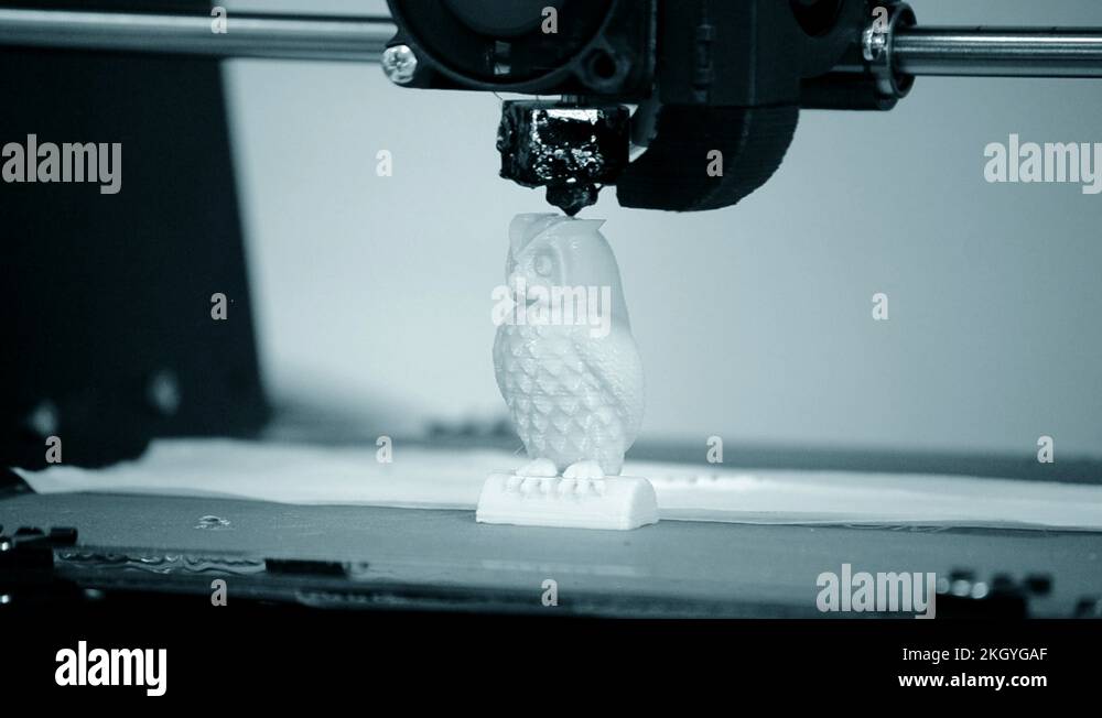 3D printer working. Fused deposition modeling Stock Video Footage - Alamy