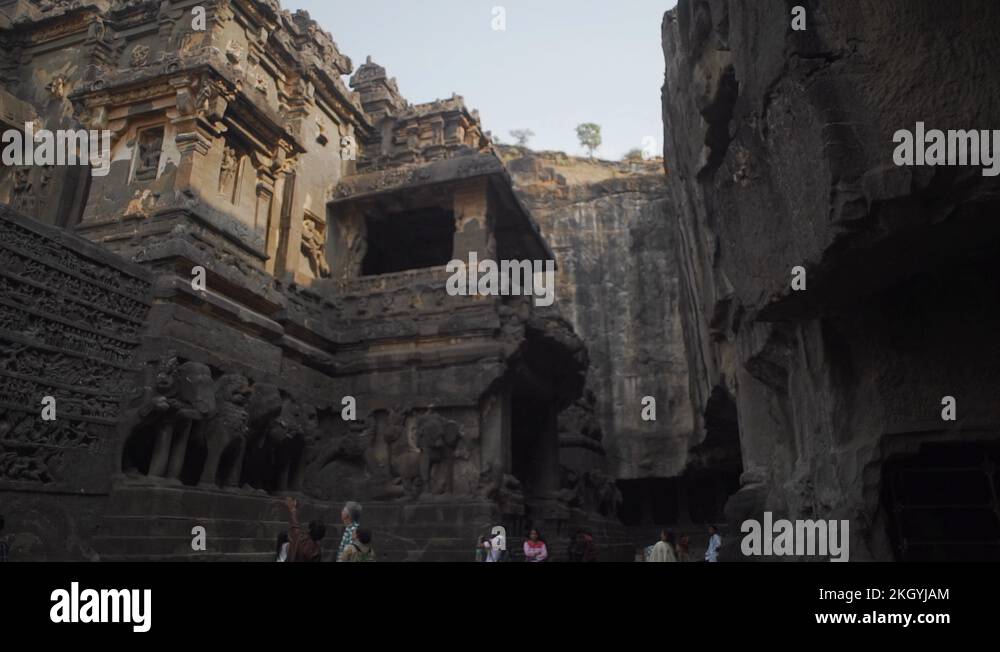 Kailasa temple Stock Video Footage - Alamy