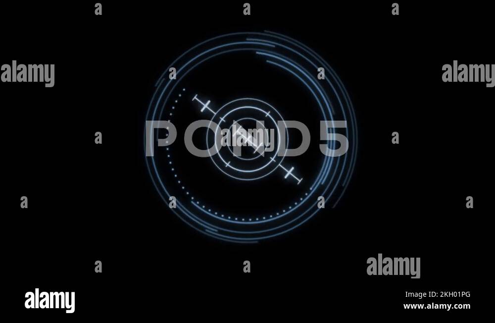 Heads Up Display (HUD) Element of a Holographic Radial Targeting Scope ...