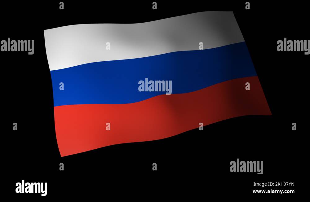 Waving Russian national flag concept Stock Video Footage - Alamy