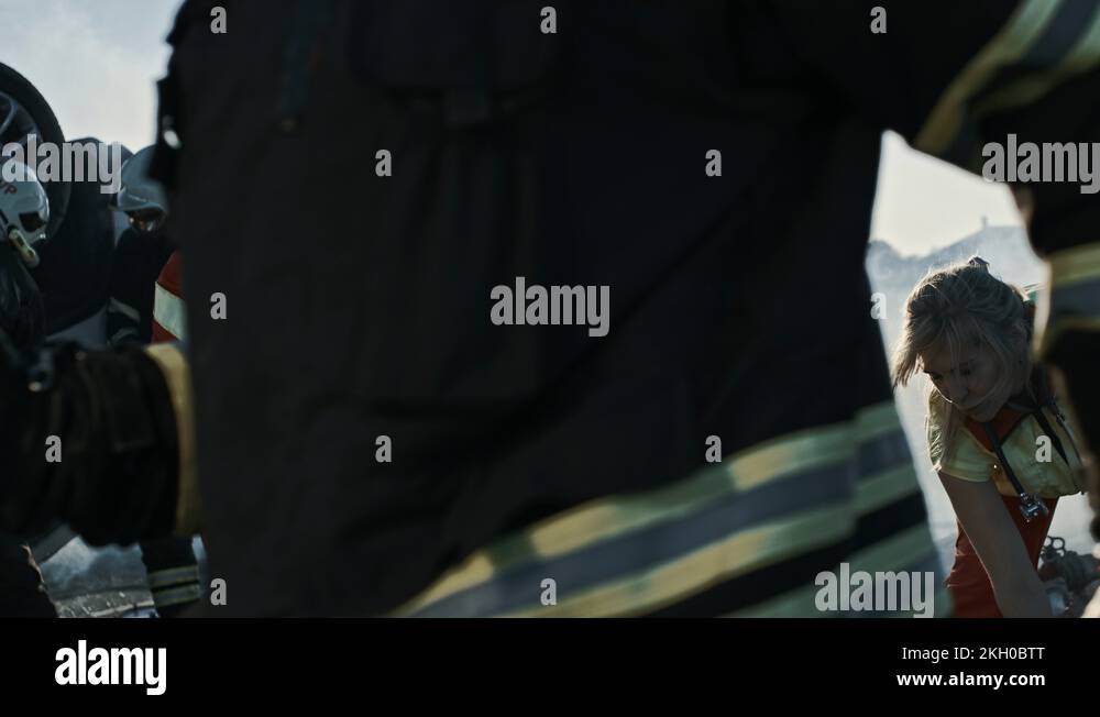 On the Car Crash Traffic Accident Scene: Paramedics Saving Life of ...