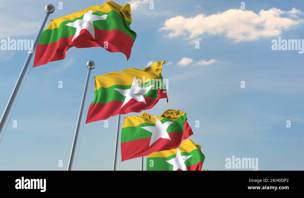 Myanmar national flags Stock Videos & Footage - HD and 4K Video Clips ...