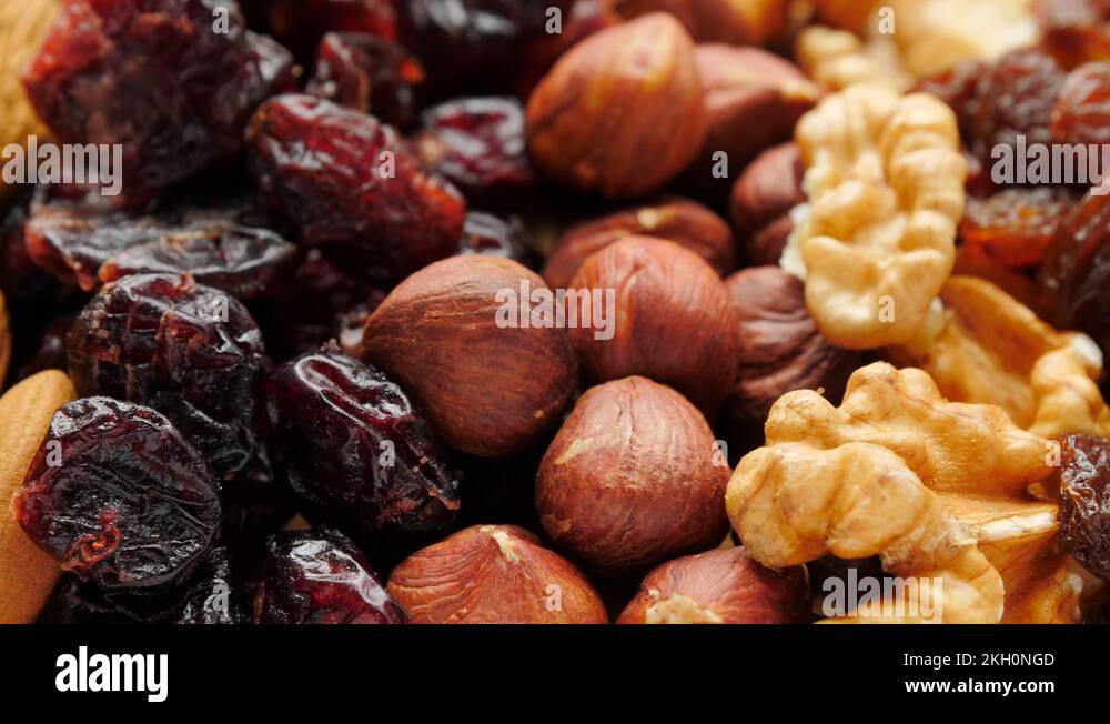 Nuts fruits snack mix dried food diet Stock Videos & Footage - HD and ...