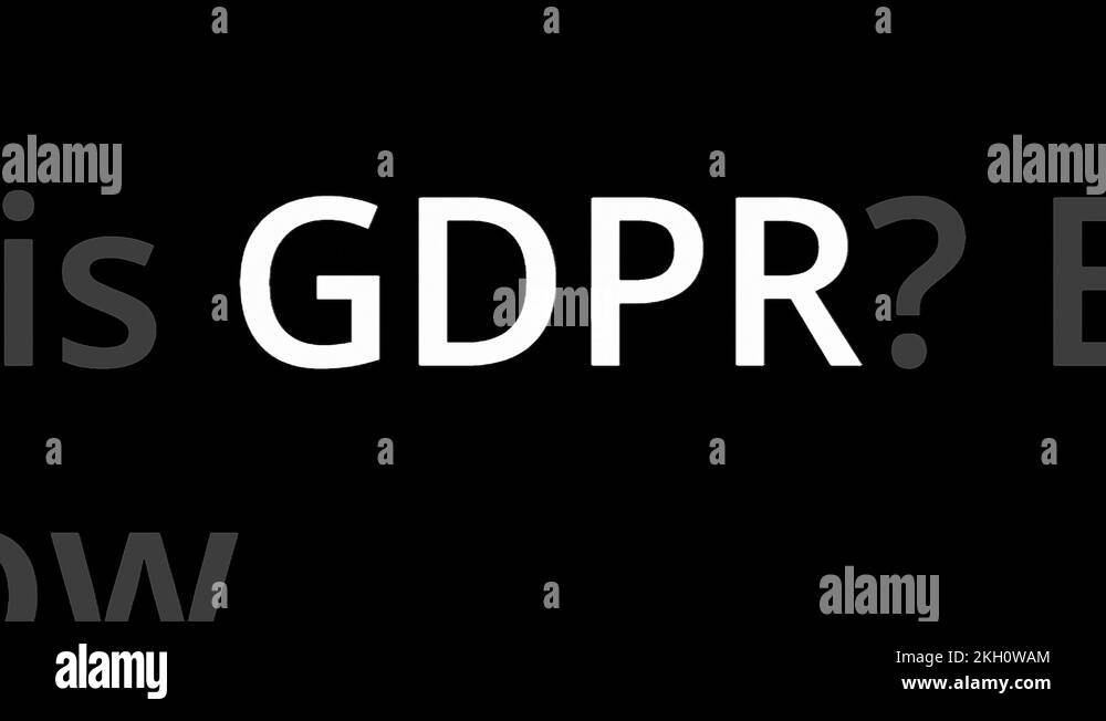 GDPR in the news titles across international media. GDPR concept Stock ...