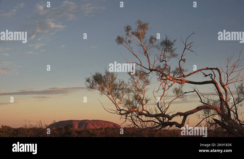 Uluru Ayers Rock Sunset Landscape Red Center Northern Territory ...