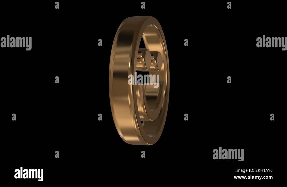 seamless loop - animated rotating golden smiley face emoji Stock Video ...