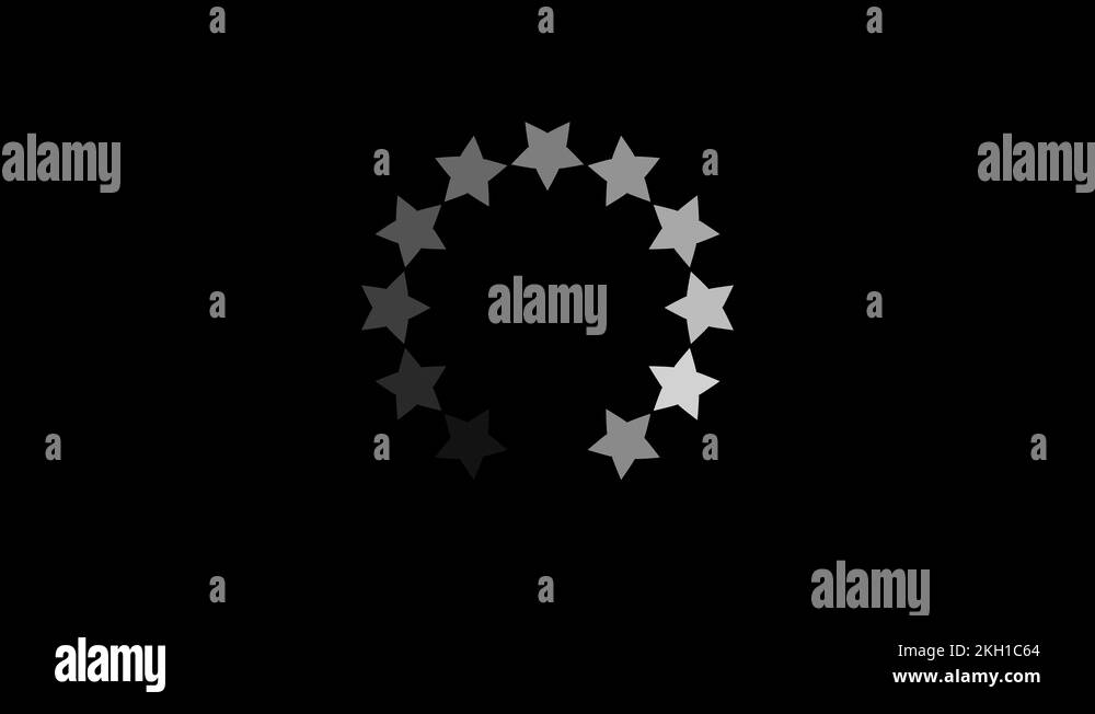Loading Stars Twelve Animated Stars Fading In And Out In Sequence Creating A Stock Video