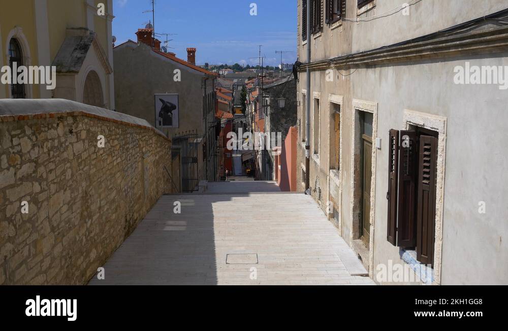 A typical street scene in Pula, Croatia Stock Video Footage - Alamy