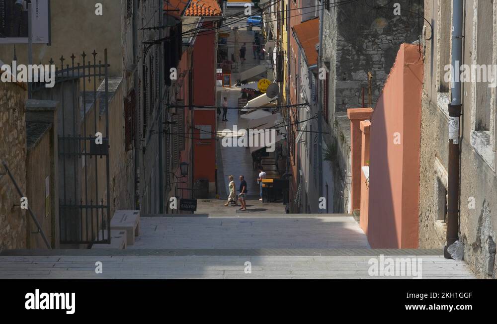 A typical street scene in Pula, Croatia Stock Video Footage - Alamy