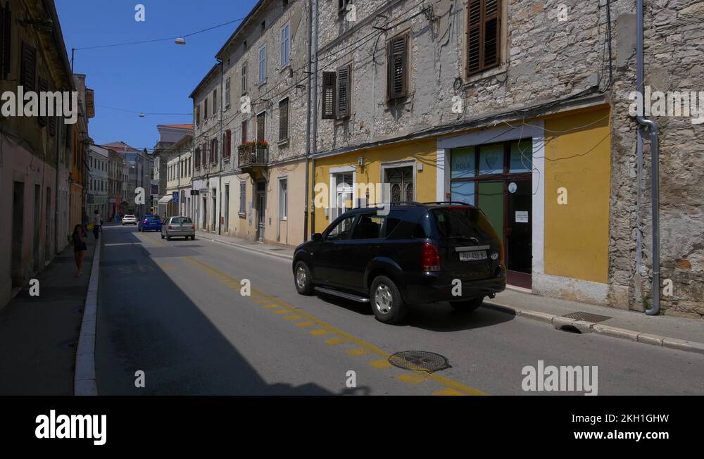 A typical street scene in Pula, Croatia Stock Video Footage - Alamy