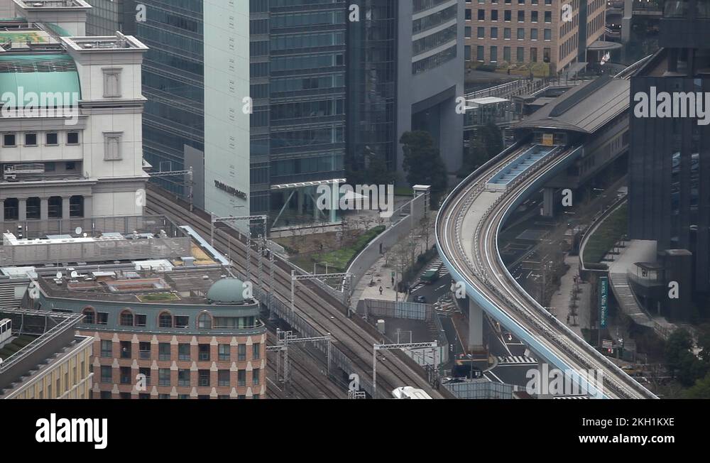 Shinkansen in Tokyo, Japan, Bullet Train, High-Speed Railway Line Stock ...