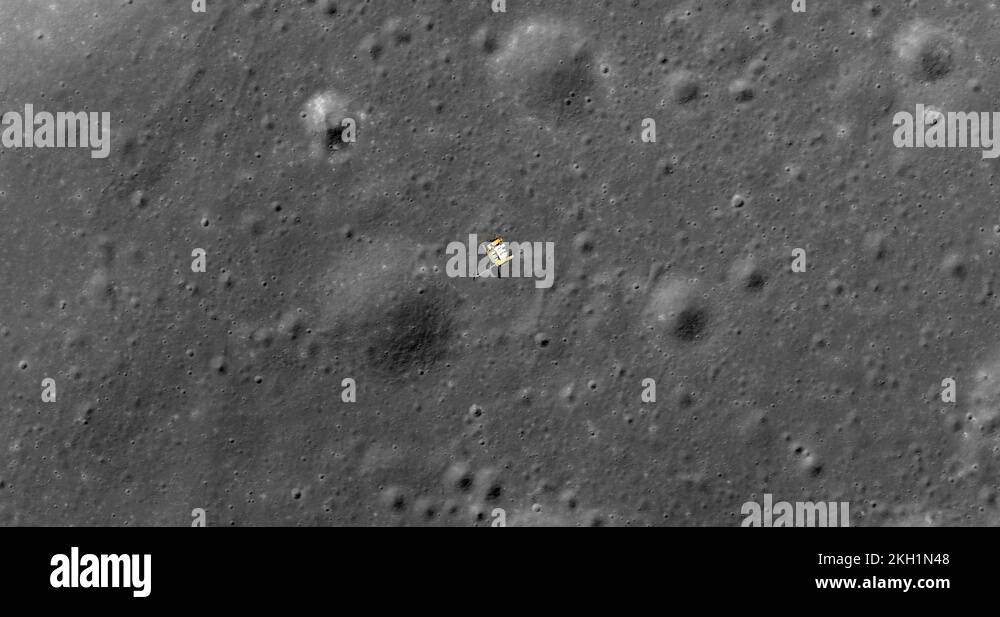 Top-down view of LRO passing over new craters and ejecta, Mare ...