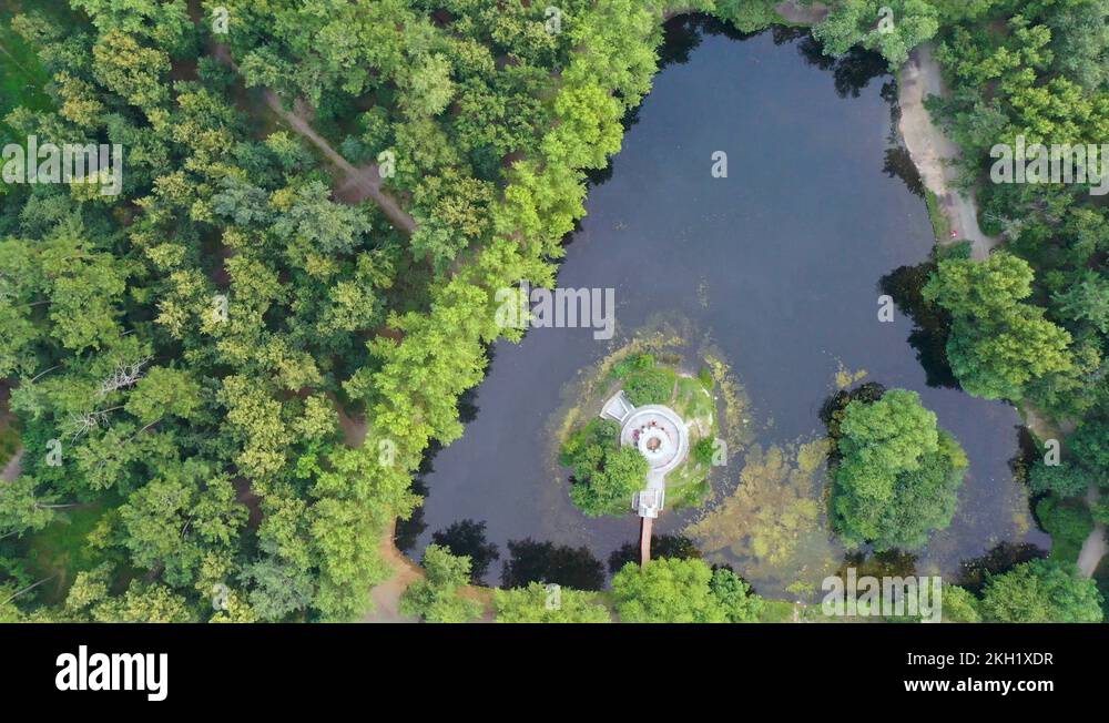 triangular pond with gazebo top view of a smoother ride the camera ...