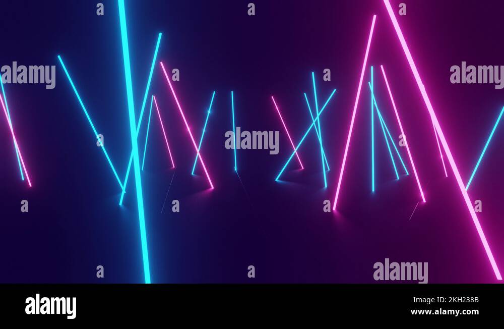 Abstract fluorescent background. Neon background. 4K loop animation ...