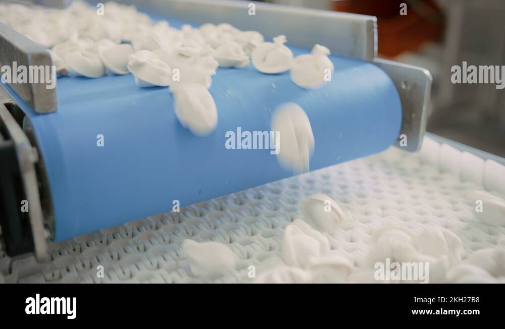 Close Up Footage of the Automatic Machine Production Process at ...