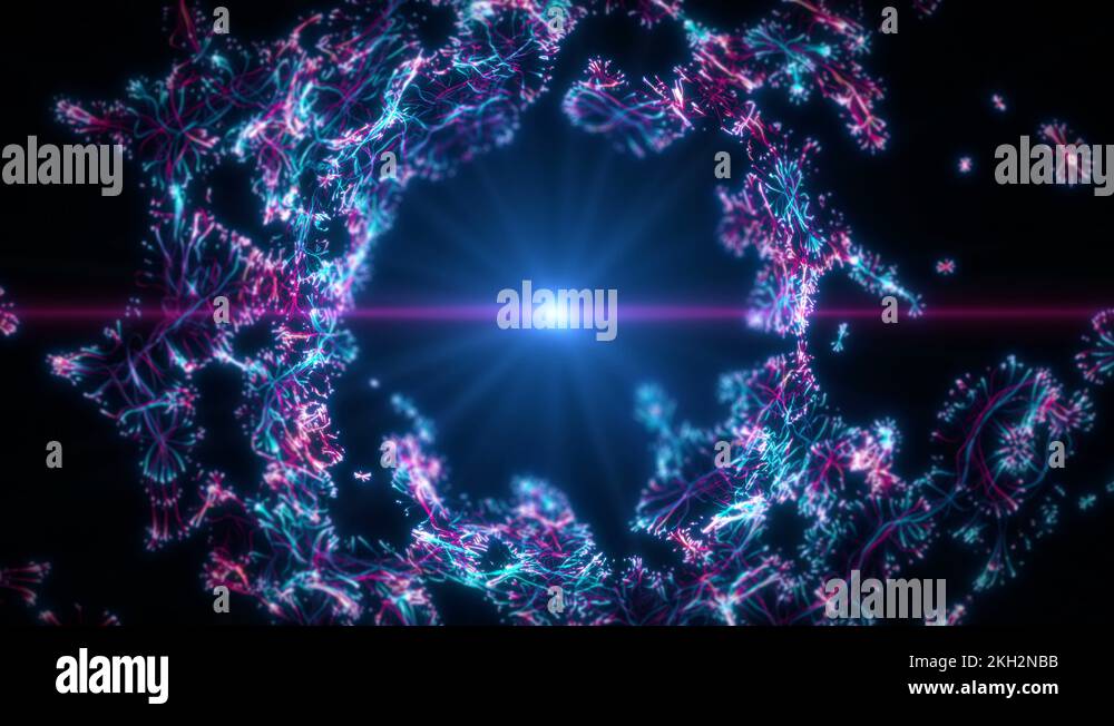 abstract digital tunnel funnel artificial intelligence neural network loop Stock Video Footage ...