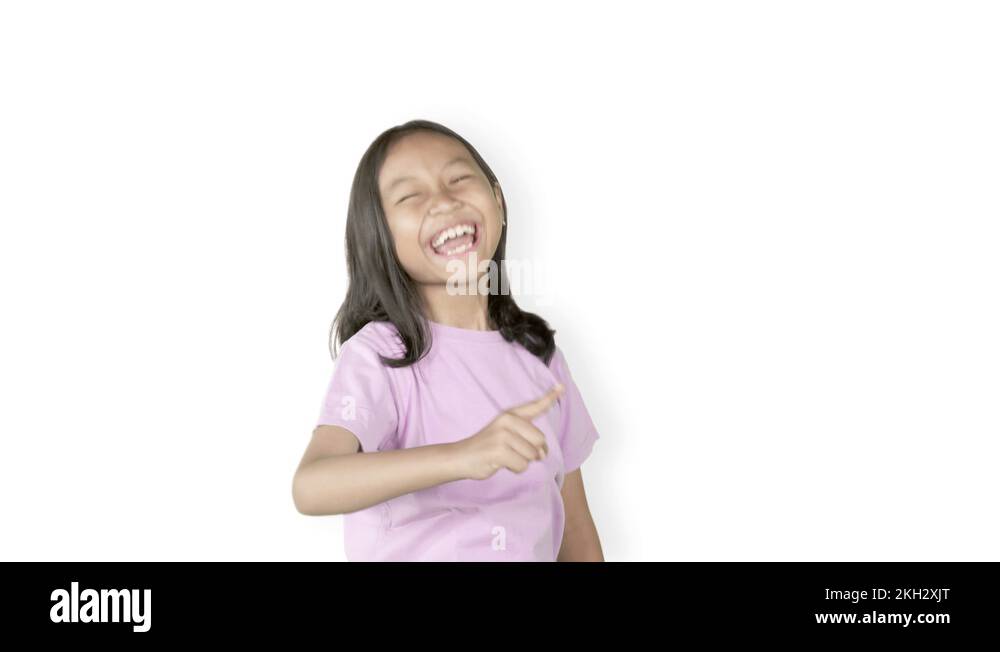 Young girl laughing pointing camera Stock Videos & Footage - HD and 4K ...