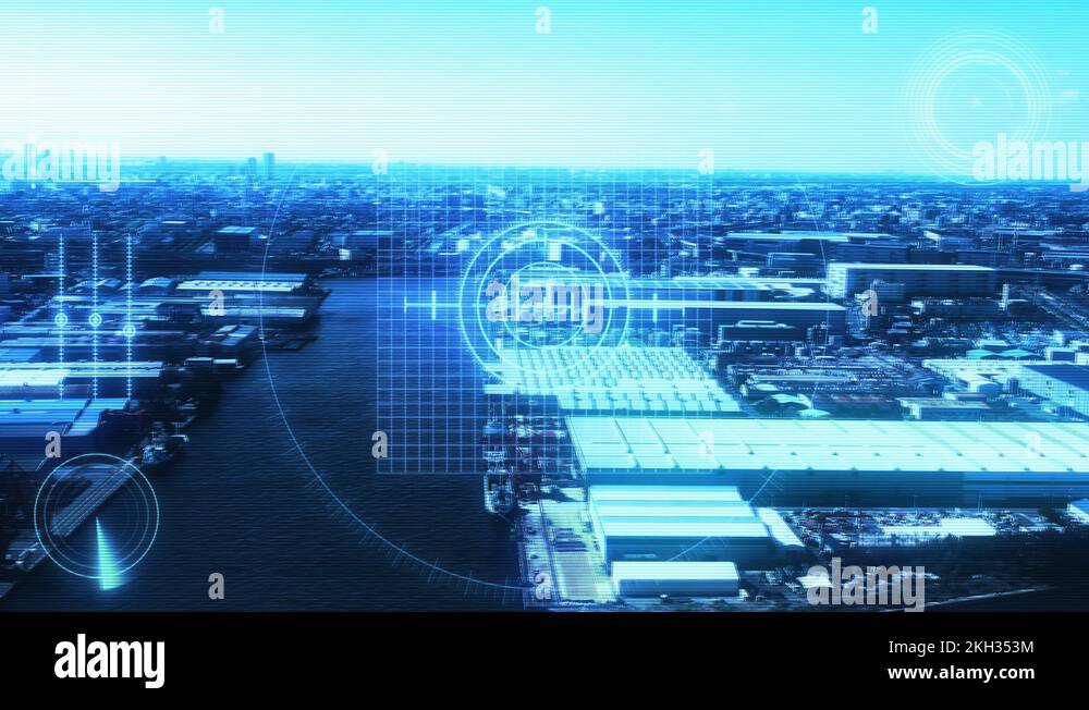 HUD (Head up Display) of airplane cockpit concept. UAV (Unmanned aerial ...