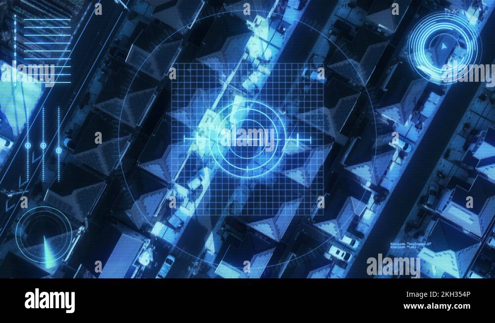 HUD (Head up Display) of airplane cockpit concept. UAV (Unmanned aerial ...