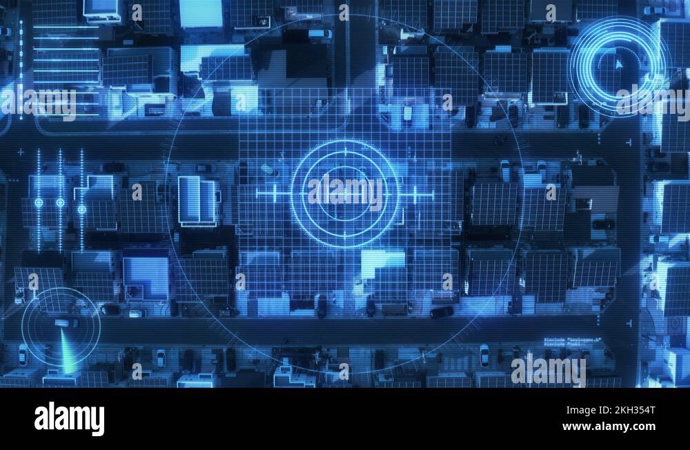 HUD (Head up Display) of airplane cockpit concept. UAV (Unmanned aerial ...