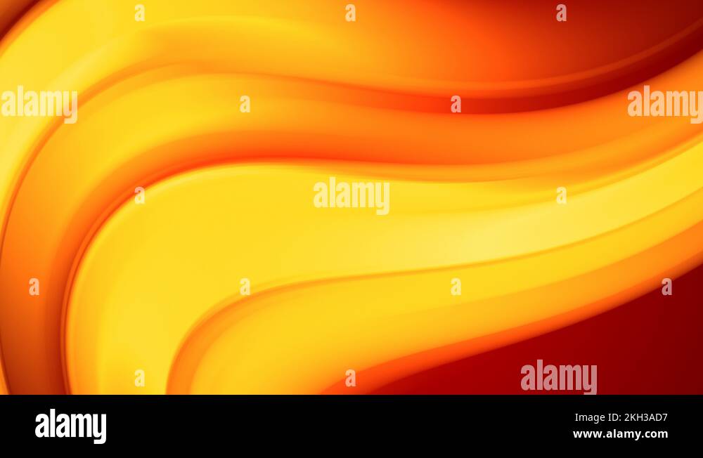 A red yellow gradient of a bright fire color changes slowly and ...