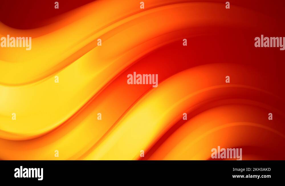A red yellow gradient of a bright fire color changes slowly and ...