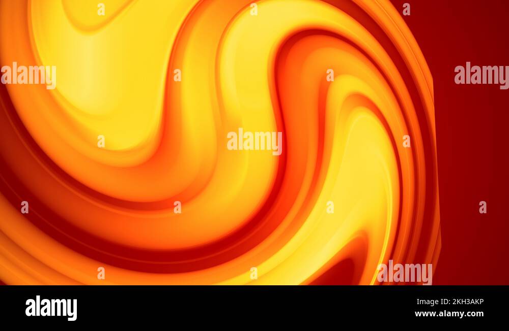 A red yellow gradient of a bright fire color changes slowly and ...