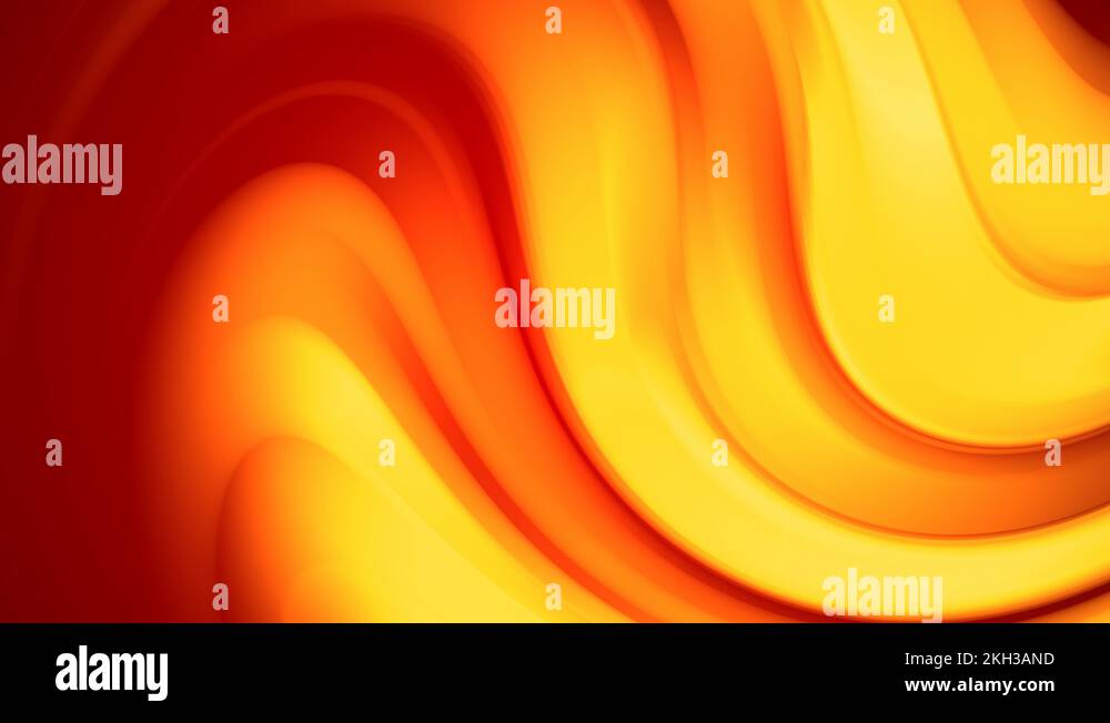 A red yellow gradient of a bright fire color changes slowly and ...