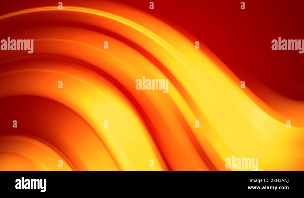 A red yellow gradient of a bright fire color changes slowly and ...